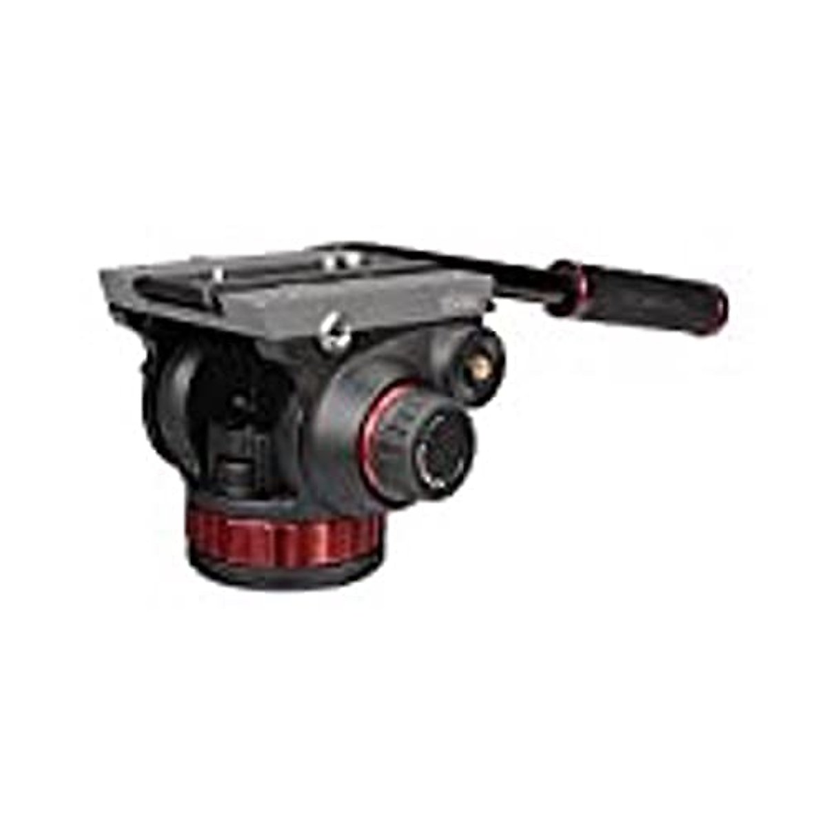 Manfrotto Video Head with Flat Base and Fixed Lever, Video Head for Compact Video Cameras and DSLR Cameras, for Filming, Videography, Content Creation, Vlogging, Live Streaming