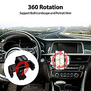 GOOSPERY [2-Pack] Universal Car Phone Mount with Air Vent Clip Hands Free Cradle Holder for Automobile Compatible with iPhone, Galaxy, Huawei, Xiaomi, Google, OnePlus, and Most Smartphones