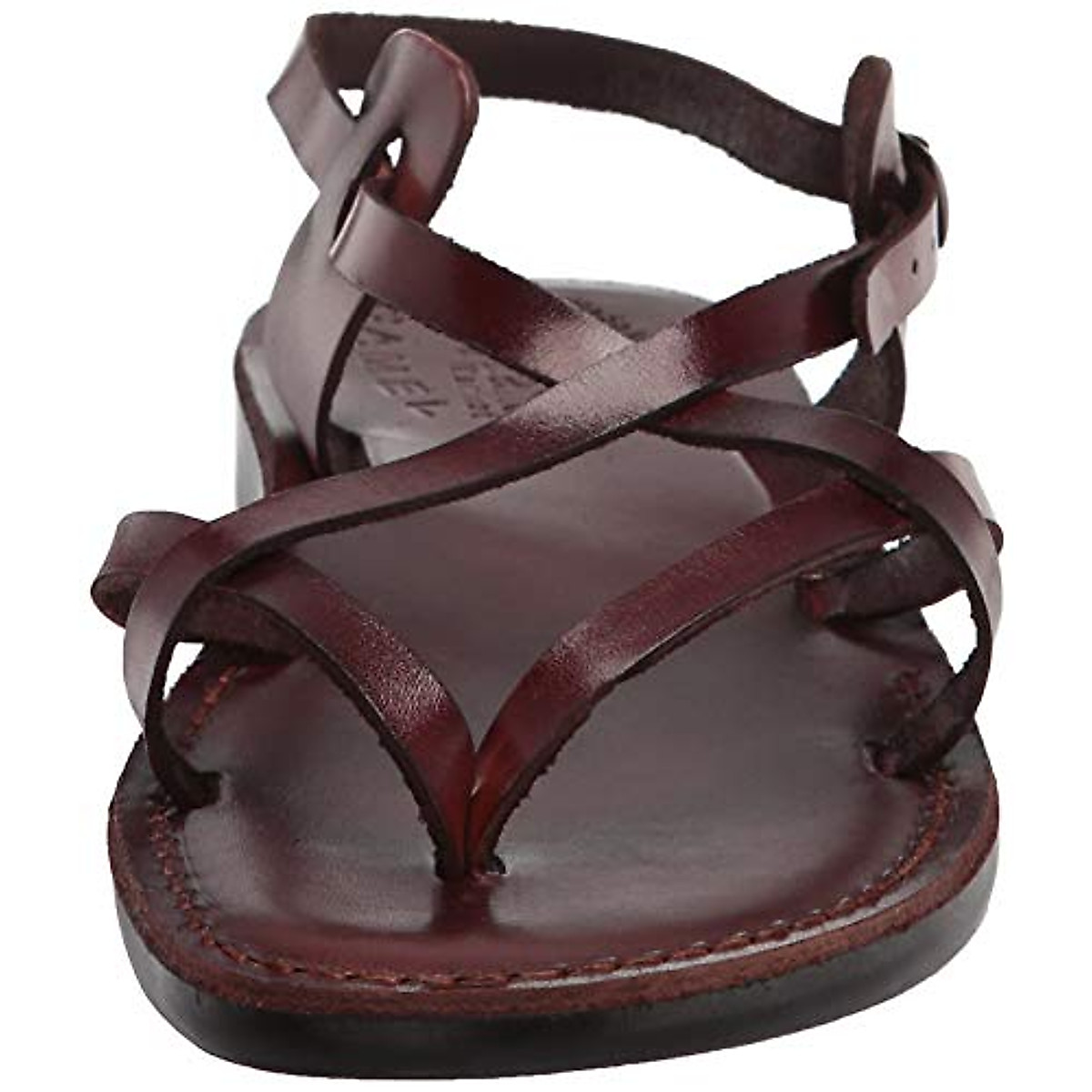 Holy Land Market Unisex Genuine Leather Biblical Sandals - Jesus -Yashua Style III - European 43