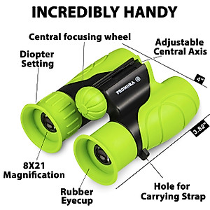 Binoculars for Kids, Set with Magnifying Glass & Compass - Easter Toys, Kids Binoculars for Boys and Girls - Perfect Easter Basket Stuffers for Toddler ! Easter Gifts for 3-12 Years Kids