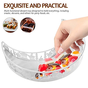 MAGICLULU Eid Ramadan Food Tray Iron Moon Star Shape Serving Plate Candy Dessert Food Storage Container Eid Decoration Ramadan Party Favor