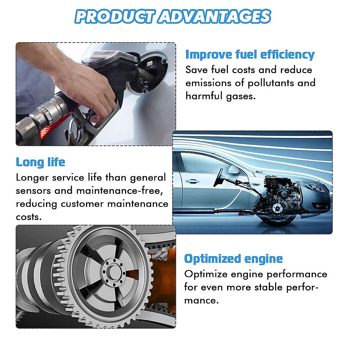 15717 Oxygen Sensor Replacement for Lincoln Ford F150 Explorer Ranger Mustang Aston Martin Mazda Tribute Mercury at Downstream or Upstream Position with OE Bosch 15717