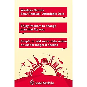 SnailMobile Taiwan SIM Card 8-Day Unlimited Data Usage for China Travel,Data Roaming(3-in-1 SIM Card)