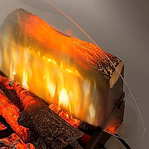 Dimplex Revillusion Electric Fireplace Log Insert - 20 Inch Faux Wooden Logs, Plug in Electric Heater + Glowing Ash Mat; Remote Control Included - Supplemental Zone Heat | Model #DLG920