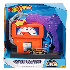 Hot Wheels City Downtown Speedy Fuel Stop Play Set