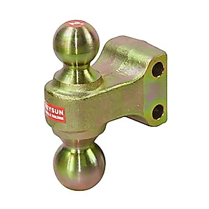 REYSUN 864351 Adjustable Trailer Hitches with Dual Ball 2" & 2-5/16", 6-1/2" Drop/Rise, 2" Receiver Shank, Drop Hitch 14,000lbs Capacity…