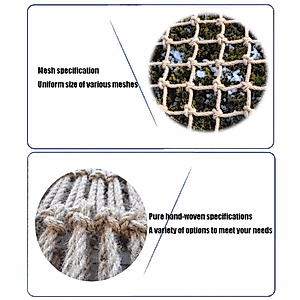 Climbing Net for Kids, Treehouse Safety Net Child Swing Fence Netting Rope Ladder Truck Trailer Heavy Duty Cargo Net Balcony Stair Playground Protection Net Grid 10cm (Size : 1 * 10m(3 * 33ft))