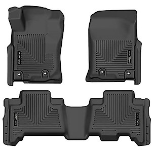 Husky Liners Weatherbeater | Fits 2014 - 2022 Lexus GX460, Fits 2013 - 2022 Toyota 4Runner, Front & 2nd Row Liners - Black, 3 pc. | 99571