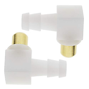 AUTOKAY Pack of 2 692317 493496 Carb Fuel Fitting Elbow Hose Connector Compatible with B&S 494451 Snowblower Lawn Tractor Generator Yardbird Chippe