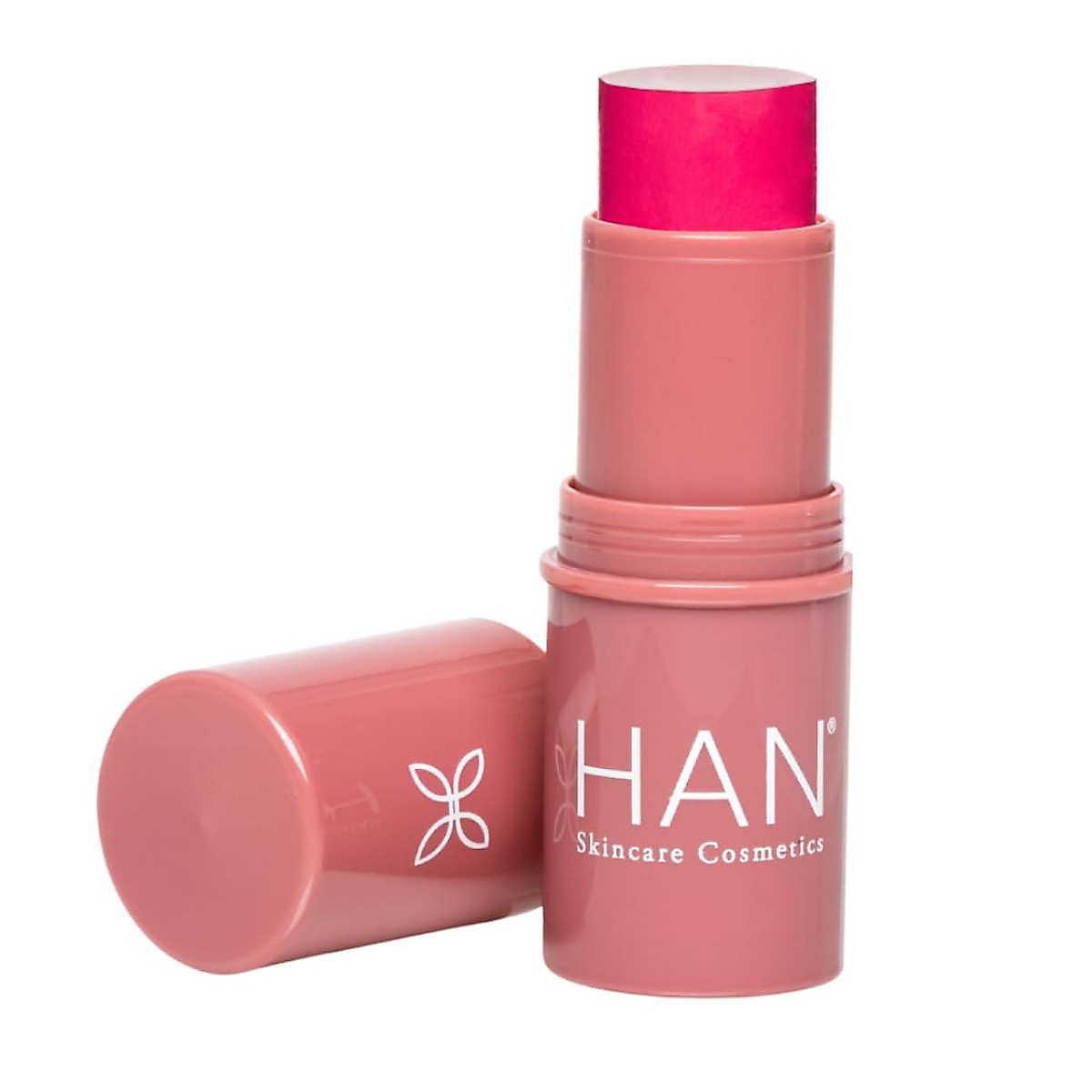 HAN Skincare Cosmetics Vegan, Cruelty-Free 3-in-1 Multistick for Cheeks, Lips, Eyes, Pink Peony