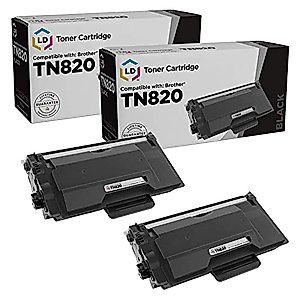 LD Products Compatible Toner Cartridge & Drum Unit Replacements for Brother TN820 & DR820 (1 Toner, 1 Drum, 2-Packs) for use in DCP-L6600DW HL-L6200DW HL-L6200DWT HL-L6250DN HL-L6250DW HL-L6300DWT