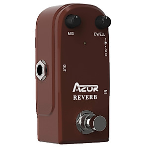 AZOR Reverb Pedal with Delay Guitar Effect Pedal.Reverb Delay Effect Pedal Spring Reverb Vintage Delay