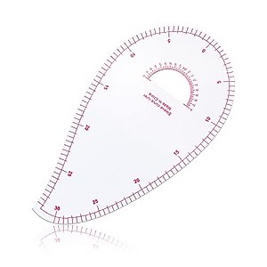 Armhole Ruler, French Curve Ruler for Pattern Making,Sewing Pattern Armhole Ruler,Curve Ruler for Sewing French Curve Rulers Ruler for Clothing Designer,Great for Sewing, Painting,and DIY Craft,Pink