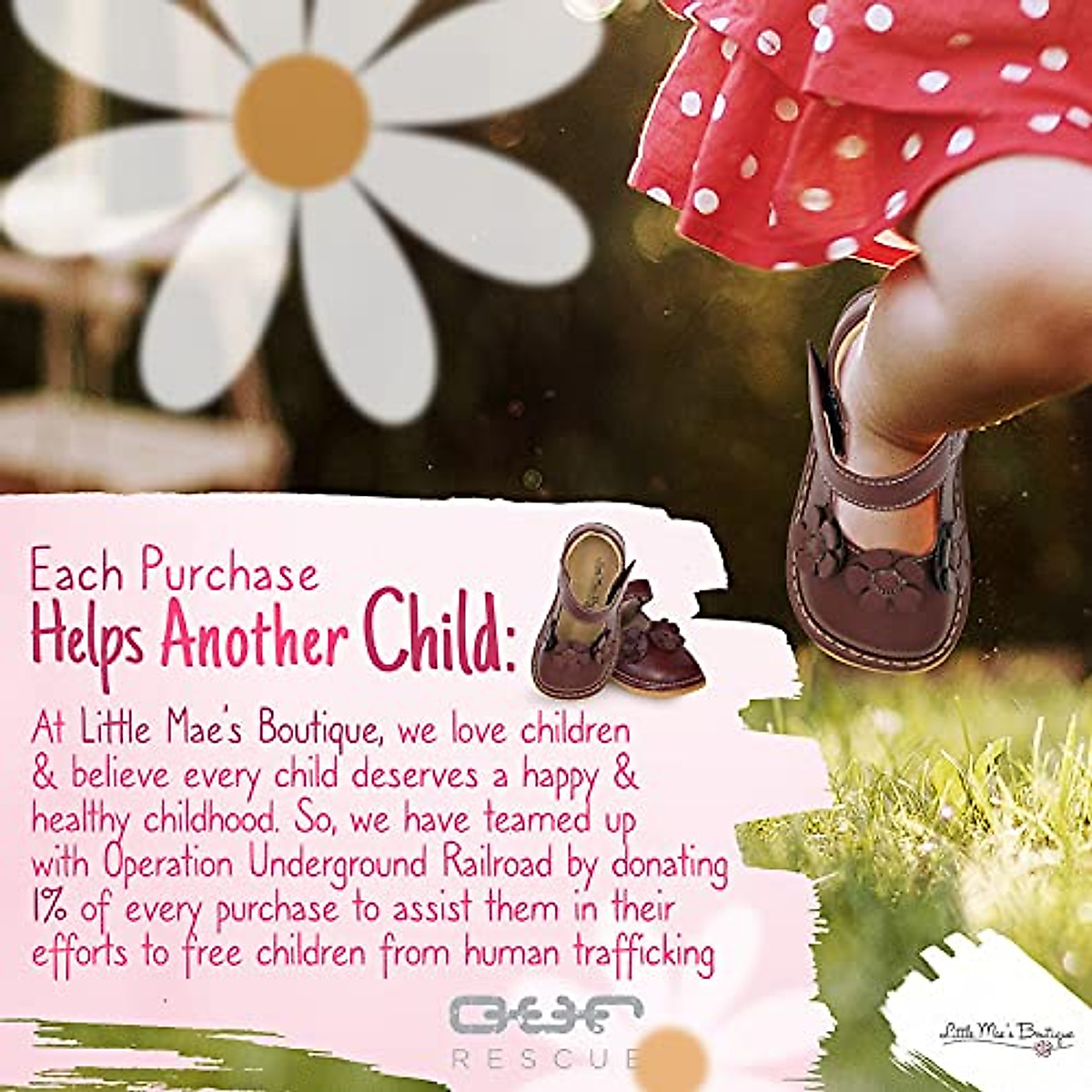 Little Mae's Boutique Mary Jane Brown Three Flower Squeaky Shoes for Toddler Girls, Ideal Toddler Walking Shoes with Removable Squeaker and Adjustable Strap - Flexible Sole Baby Shoes (4)