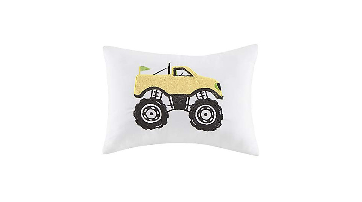 Mi Zone Kids Nash Reversible Quilt Set - Vibrant Monster Truck Bedding