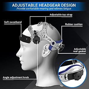 Welding Helmet Auto Darkening: DEKORPO Auto Darkening Welding Welder Helmet Mask Hood Helmets (Blue Eagle)