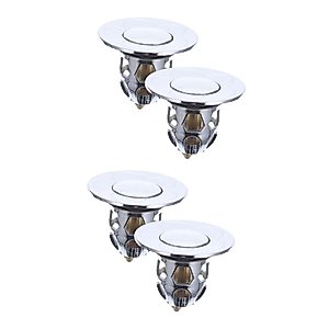 4 Pcs Drain Jumper Core Washbasin Plug Sink Plug Bathroom Sink Stopper Replacement Bathtub Stopper Drainer Basin Drain Strainer Sink Drain Filter Tub Drain Plug Sink Stoppers