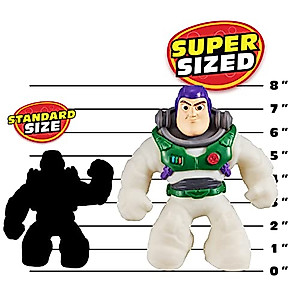 Heroes of Goo Jit Zu Disney Pixar Lightyear Lightyear Supagoo Alpha Buzz - Supersized 8" Jumbo Figure, Squishy, Stretchy, Gooey Heroes
