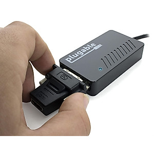 Plugable USB 3.0 to DVI/VGA/HDMI Video Graphics Adapter for Multiple Monitors up to 2048x1152 Supports Windows 11, 10, 8.1, 7, XP, and Mac 10.14+