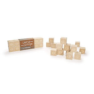 Uncle Goose Uppercase Alphablank Blocks - Made in The USA