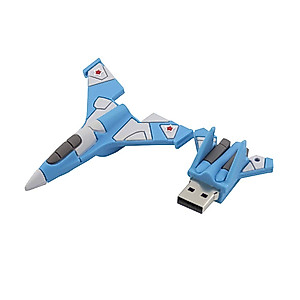 32GB USB 2.0 Flash Drive Cartoon Fighter Airplane Shape Pen Drive Memory Stick Jump Drive Zip Drive Thumb Drive