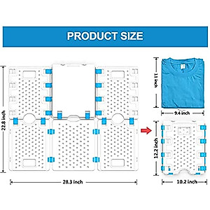 BoxLegend v4 Shirt Folding Board t Shirts Clothes Folder Durable Plastic Laundry folders Folding Boards