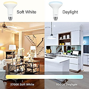 Sigalux Recessed Light Bulbs LED Flood Lights Indoor BR30 LED Bulb Dimmable 9W(65W Equivalent) 650LM 2700K Soft White E26 Base CRI80 12000 Hrs UL Listed, Pack of 6