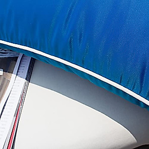 Kevin Textile Pack of 2 Decorative Outdoor Waterproof Throw Pillow Covers Square Pillowcases Modern Cushion Cases for Patio Couch Bench 18 x 18 Inch Blue