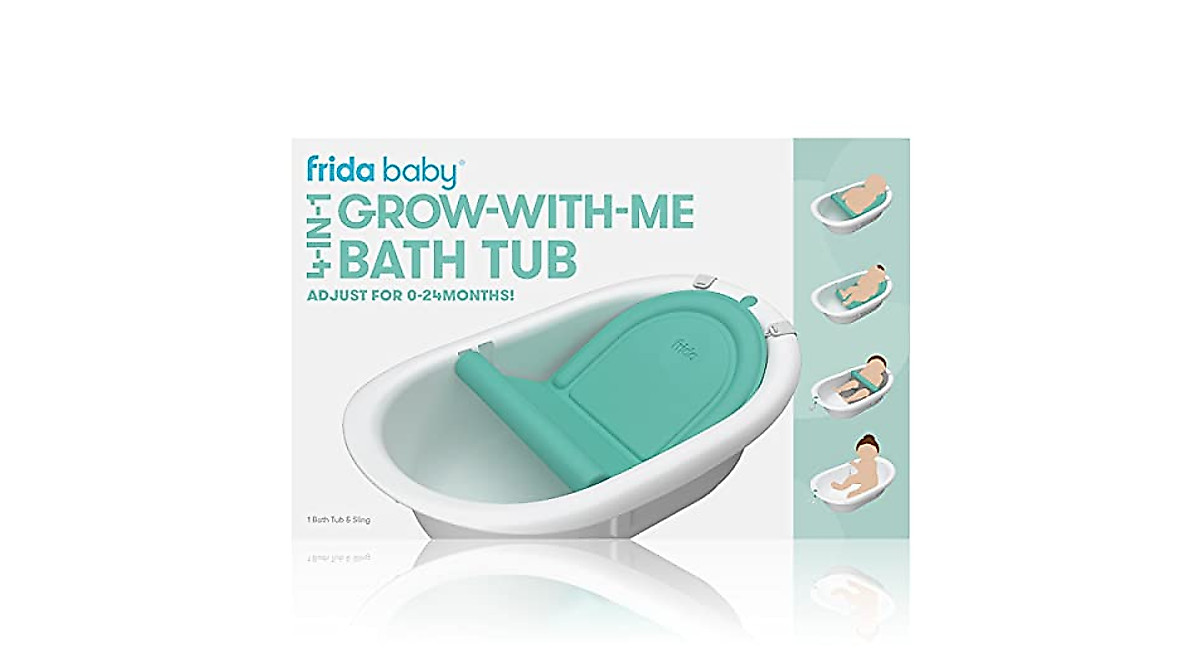 Frida Baby 4-in-1 Grow-with-Me Bath Tub | Versatile Infant to Toddler ...