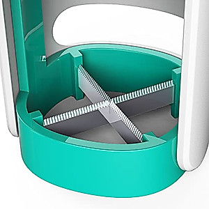 Grape Cutter For Kids Toddlers,Seedless Grape Baby Cherry Tomatoes Strawberry Slicer Pitted Olives Into 4 Pieces for Vegetable Fruit Salad(green)