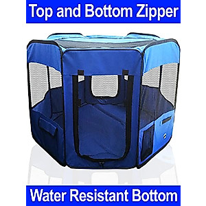 Portable Pet Playpen 45 * 45 * 22" Premium Large Size Puppy Kennel - Best for Small and Medium Size Dogs and Cats - Simple Folding Design for Easy Storage