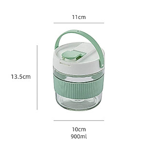 Home Legion multipurpose glass pickle jar with strainer 1 pieces small for kitchen 900ml green
