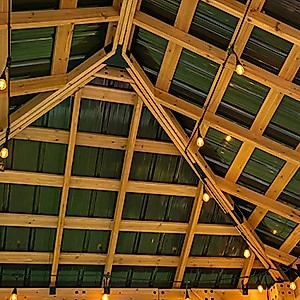 Backyard Discovery Barrington 14 ft. x 12 ft. Hip Roof Cedar Wood Gazebo, Shade, Rain, Hard Top Steel Metal Roof, All Weather Protected, Wind Resistant up to 100 mph, Holds up to 6500 lbs