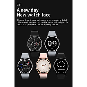 Smart Watch Compatible with Android iOS Phones Round Screen Fitness Tracker with Heart Rate Blood Pressure Monitor Smart Watches for Women Men