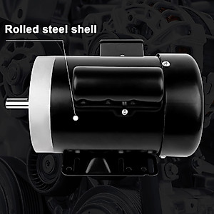 1 HP Electric Motor General Purpose Single Phase Motor 3450 RPM 115/230V 11.2/5.6A 56C Frame TEFC CW/CCW