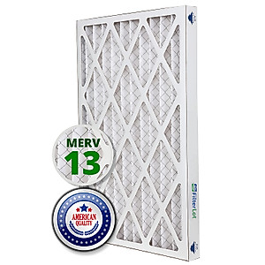FilterLot 20x25x2 Air Filter MERV 13, Pleated HVAC AC Furnace Filters (12-Pack)