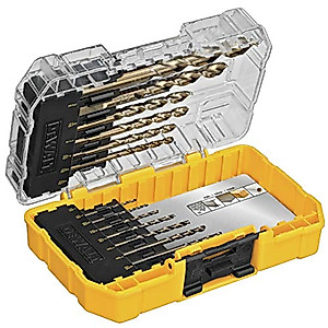 DEWALT Cobalt Alloy Steel Drill Bit Set with Pilot Point, 14-Piece (DWA1240)