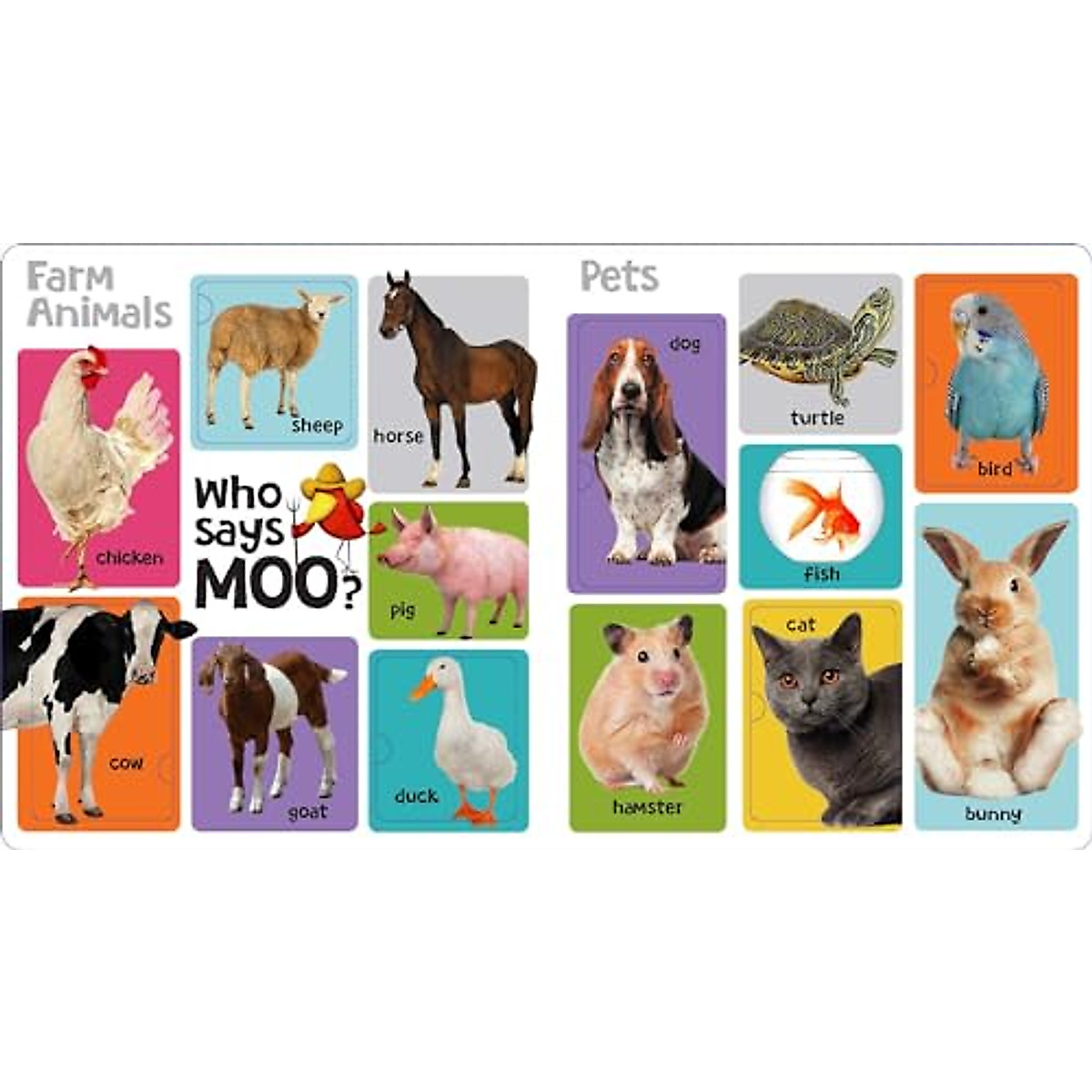 First 101 Words: A Hidden Pictures Lift-the-Flap Board Book, Learn Animals, Food, Shapes, Colors and Numbers, Interactive First Words Book for Babies and Toddlers (Highlights First 101 Words)