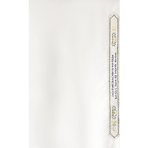 Holy Land Market New Covenant Prayer Shawl with Bag, Card & Tallit Brochure, Soft Fabric, 72x22 Inches for Women and Men