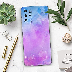 DesignSkinz Washed 4322 Absorbed Watercolor Texture Protective Vinyl Decal Wrap Skin Cover Compatible with The Samsung Galaxy S20 (Screen Trim & Back Glass Skin)