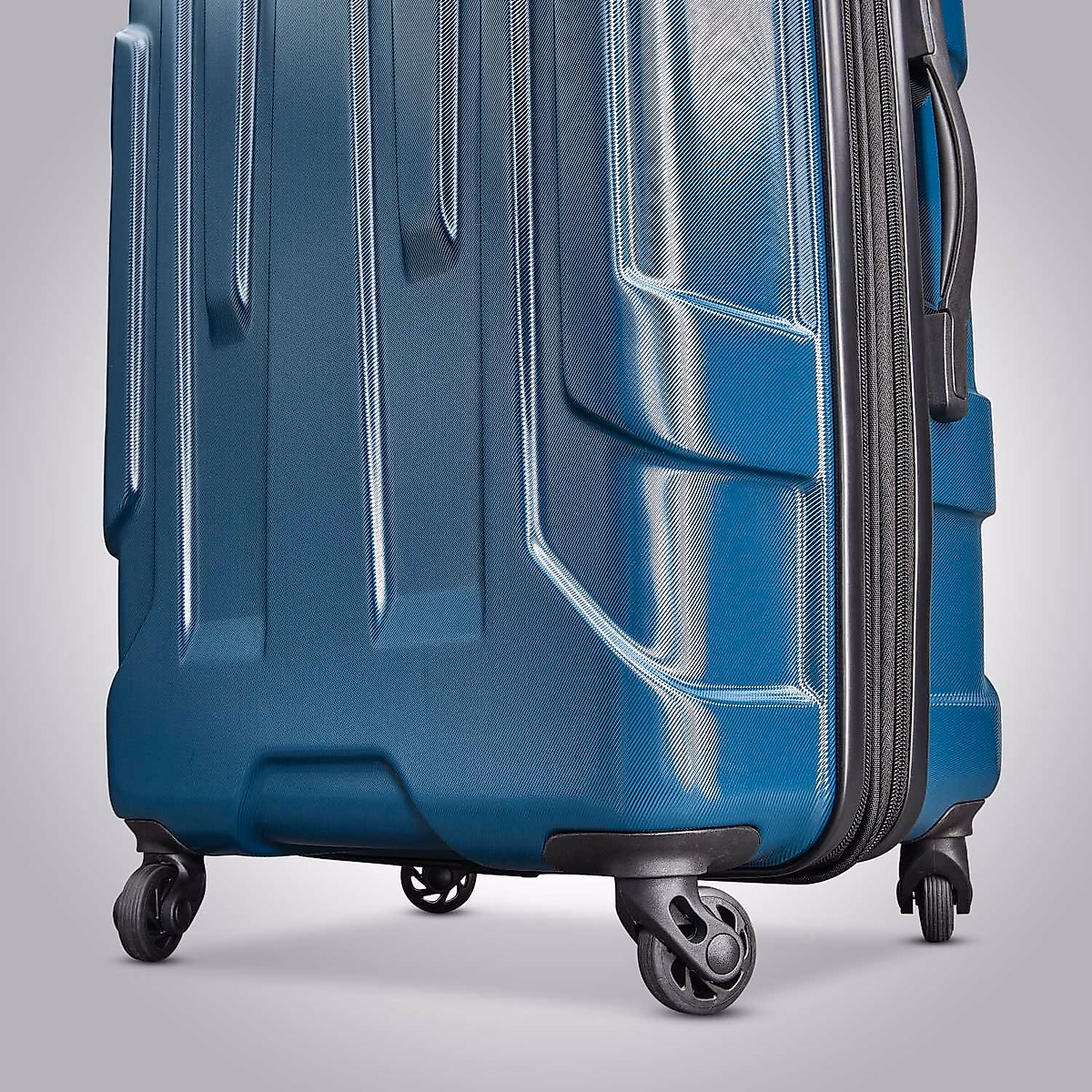 Samsonite Centric Hardside Expandable Luggage with Spinner Wheels, Teal, Checked-Medium 24-Inch