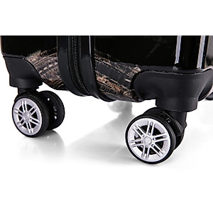 InUSA Paris Print Luggage with Spinner Wheels | Durable Lightweight Hardside Suitcase | Travel Bag with Handle and Trolley | (20in, 24in, 28in) 3 Piece Set