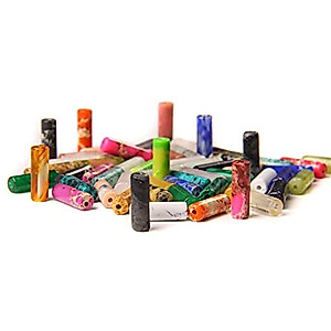 4x13mm Natural Green Point Jade Stone Tube Shaped Gemstone Manual Cylindrical Loose Beads for DIY Bracelets Earring Jewelry Making