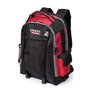 Lincoln Electric Welders All-in-One Backpack | Tool,PPE and Electronics Storage | Adjustable External Storage Net | K3740-1 & KH813 Black One Size Flame-Resistant Welding Sleeves