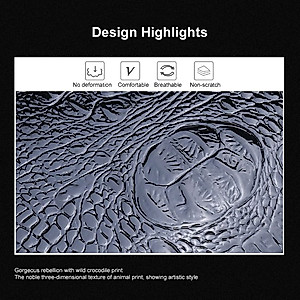 DAISHA Large Capacity Clutch Bag Purse,Business Wristlet Wallets for Men,Imitation crocodile leather texture Handbag Wallet.