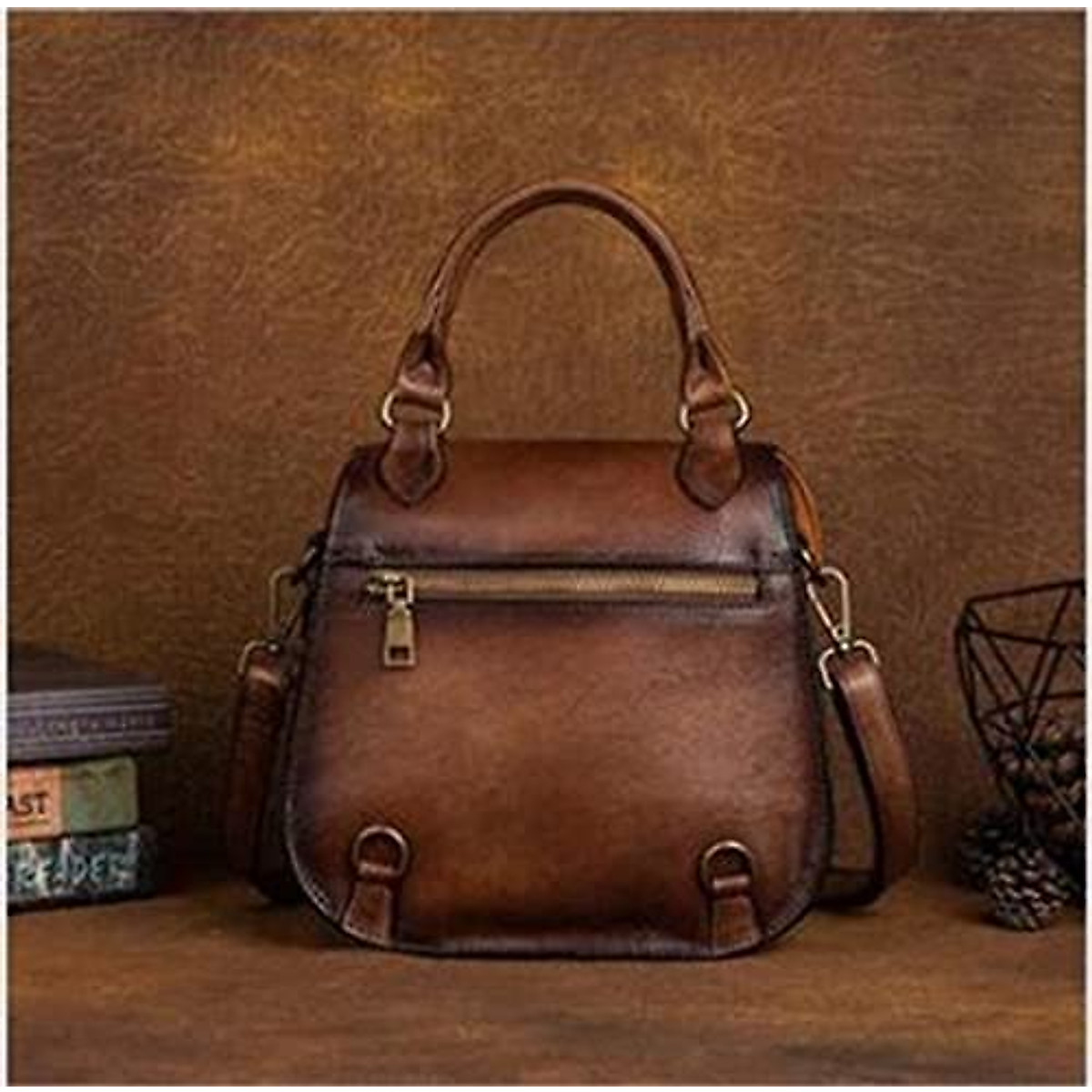 ZLXDP Women's Retro Handbag Multipurpose Shoulder Bag Women's Backpack Women's Handmade (Color : E, Size