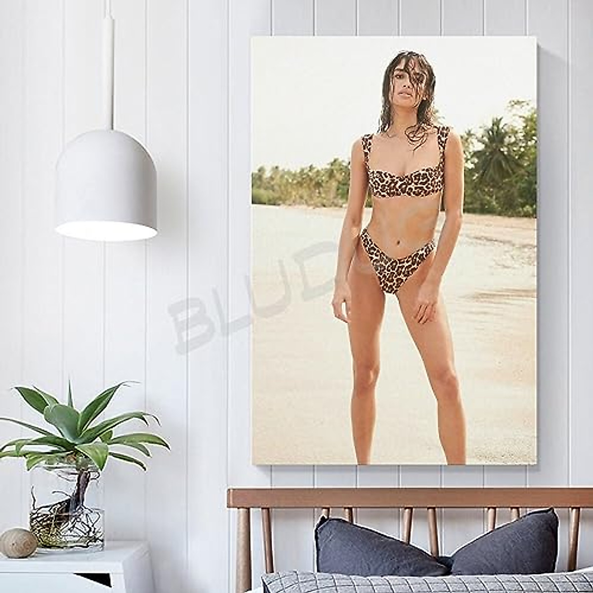 BLUDUG Kelsey Merritt Sexy Model Poster Beautiful Swimsuit Model Poster (5) Canvas Painting Wall Art Poster for Bedroom Living Room Decor16x24inch(40x60cm)