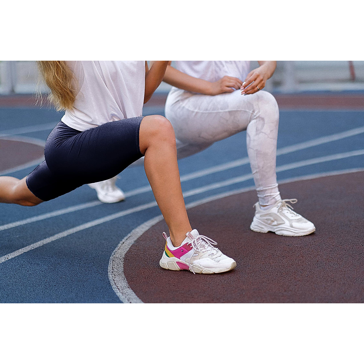 CAMPSNAIL 4 Pack Biker Shorts for Women High Waist - 3"/5"/8" Tummy Control Soft Athletic Yoga Workout Running Gym Shorts