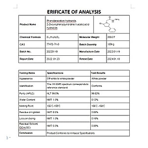 Phenylpiracetam Hydra (zide) 2gr Powder w/Free 10-30mg Scoop >99% Pure COA in Listing