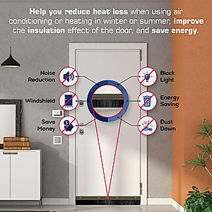 Door Sweeps – Aluminum & Brush | Brush Sweeps for Gaps Up to 1 1/2” | Brown Holder with Black Brush | 3 Feet/36 Inches Long | Fill Gaps & Keep Unwanted Debris Out | Made by Randall Manufacturing